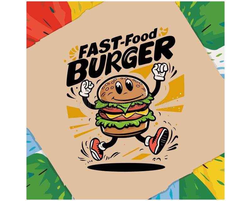 Fast food logo. stock illustration. Illustration of design - 325200502