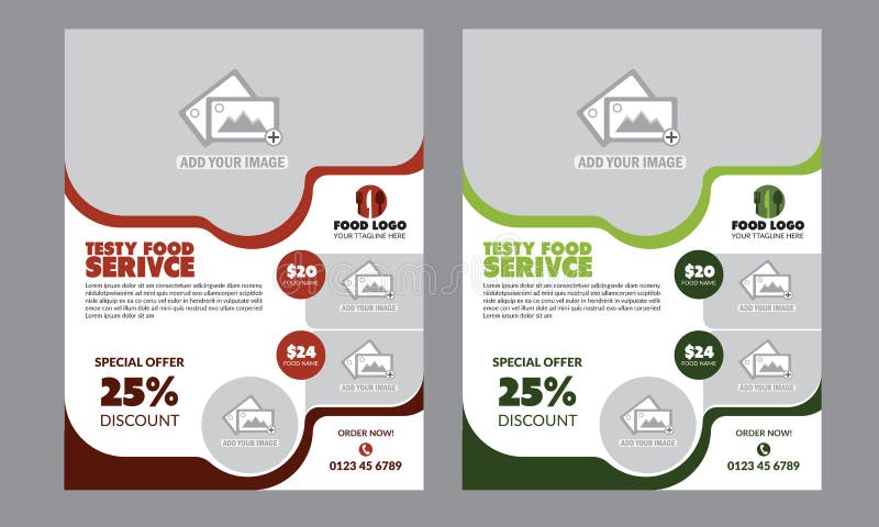 Fast Food Menu Flyer Design Template Fully Editable Design Stock Vector ...