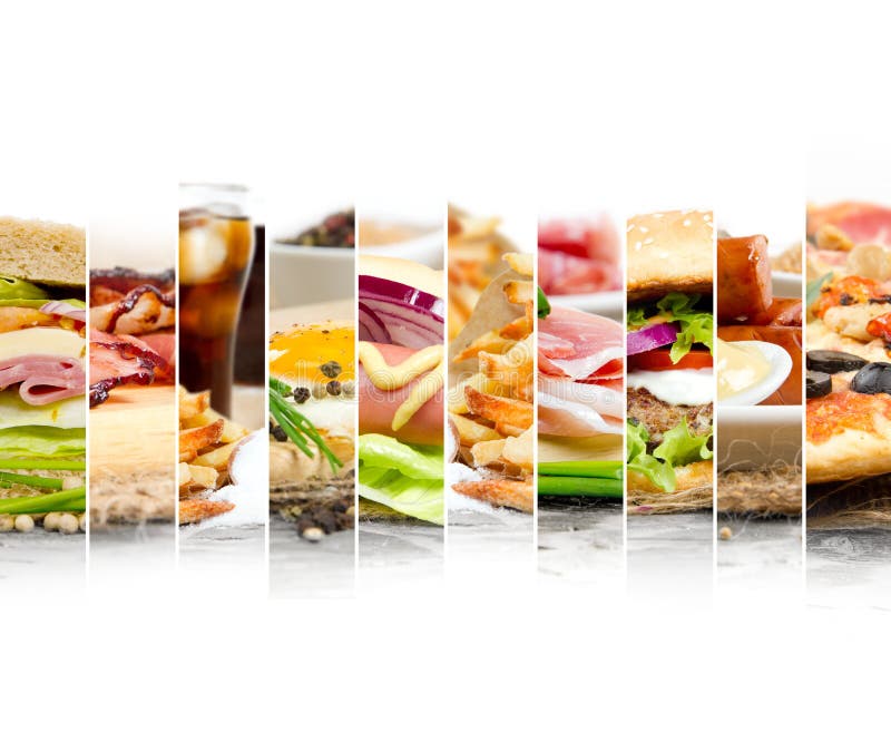 Fast Food Mix stock photo. Image of cheeseburger, lunch - 73207872