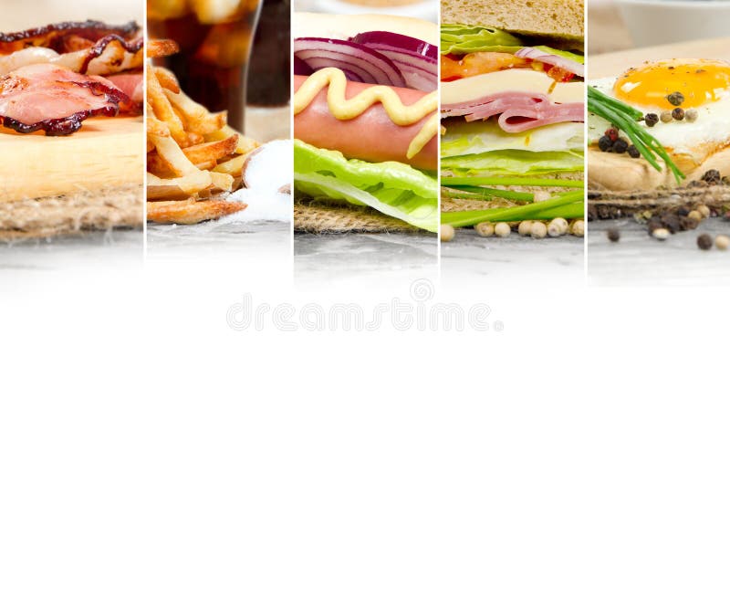 Fast Food Mix stock image. Image of collection, fries - 73208213