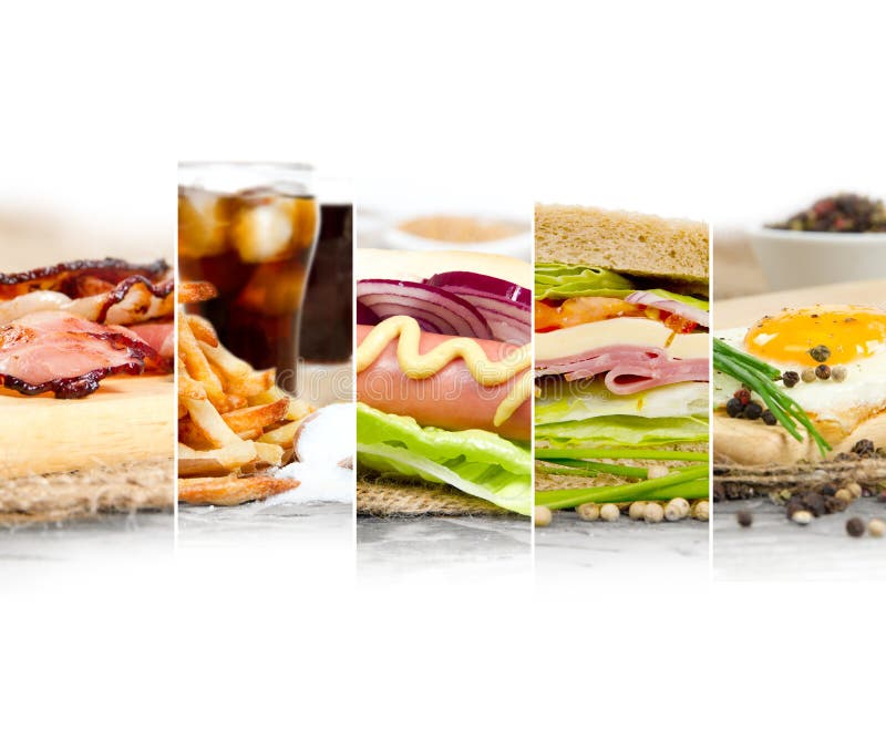 Fast Food Mix stock photo. Image of closeup, meal, chicken - 73338104