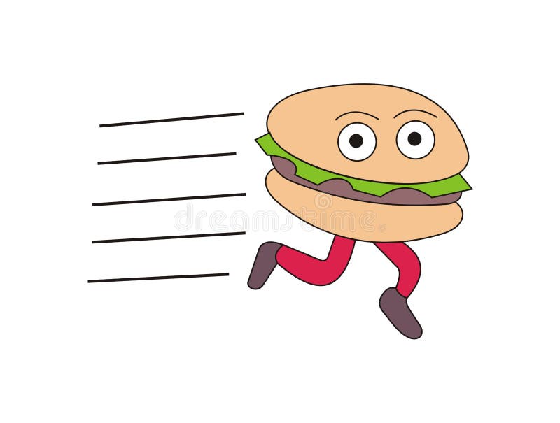 Hamburger Running Stock Illustrations – 227 Hamburger Running Stock ...