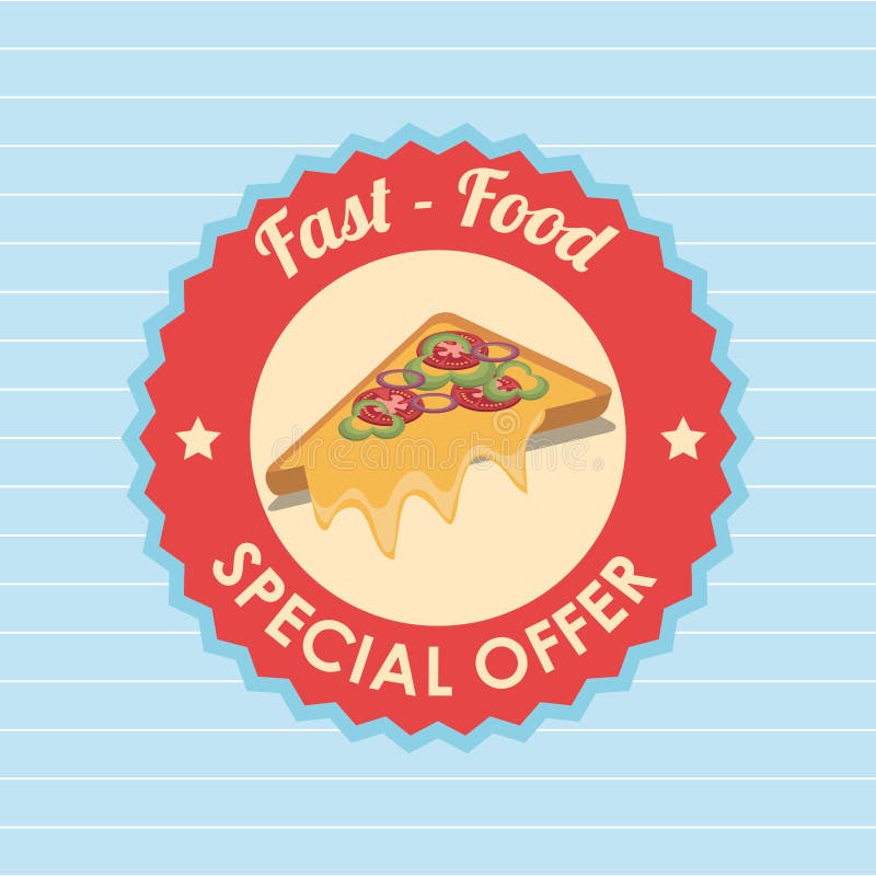 Fast food offer design stock illustration. Illustration of isolated ...