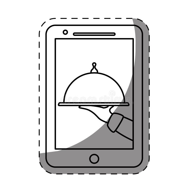Fast Food Order Website Icon Stock Illustration - Illustration of hands ...
