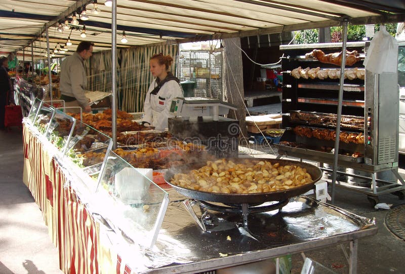 Fast food in Paris editorial stock photo. Image of market - 31921488