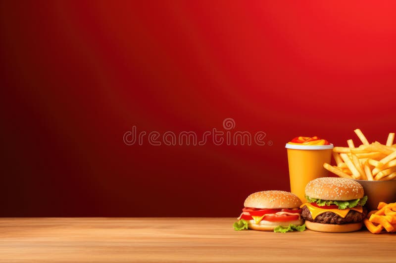 Fast Food Restaurant Background Large Copy Space - Stock Picture ...