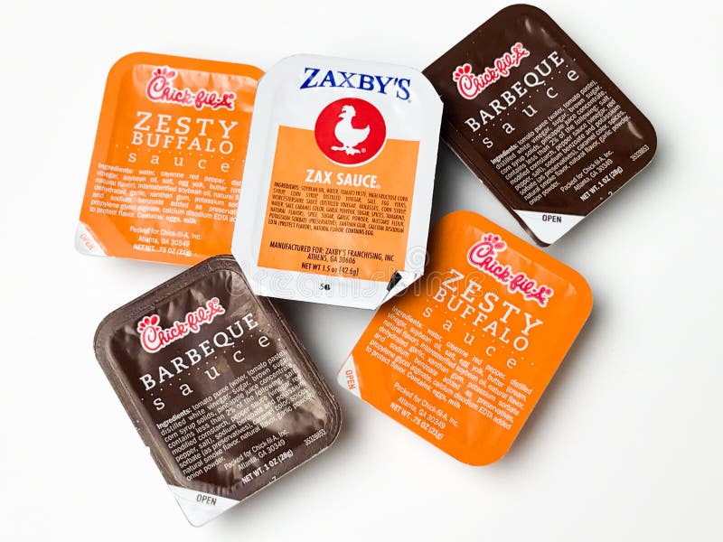 Fast Food Restaurant Chain Sauces Editorial Image - Image of fast ...