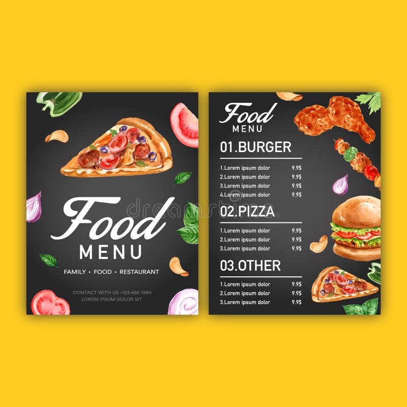 Fast Food Menu Frame Stock Illustrations – 3,255 Fast Food Menu Frame ...
