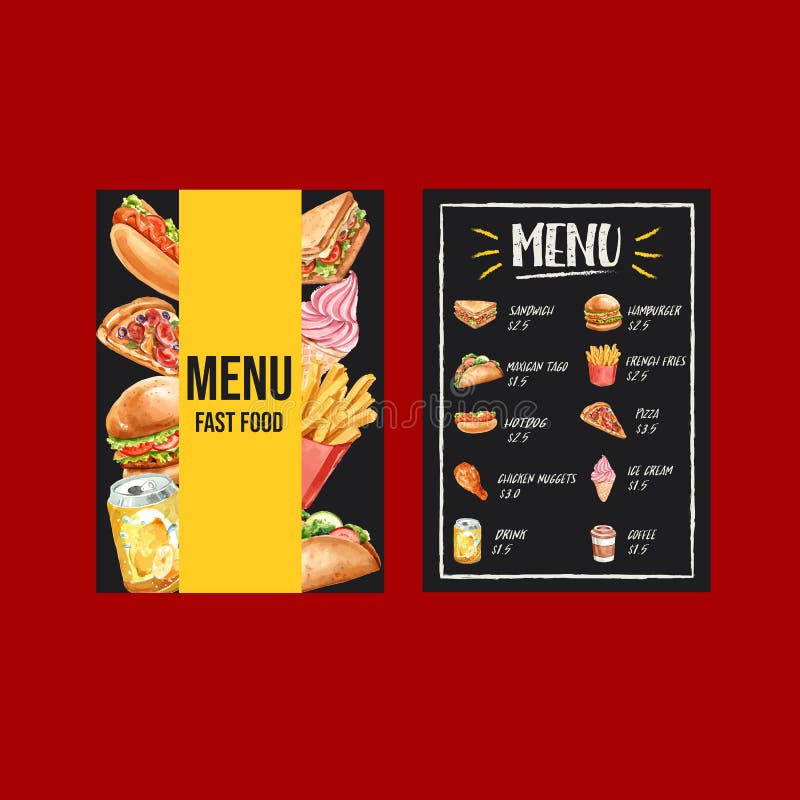 Burger Menu Border Stock Illustrations – 450 Burger Menu Border Stock ...