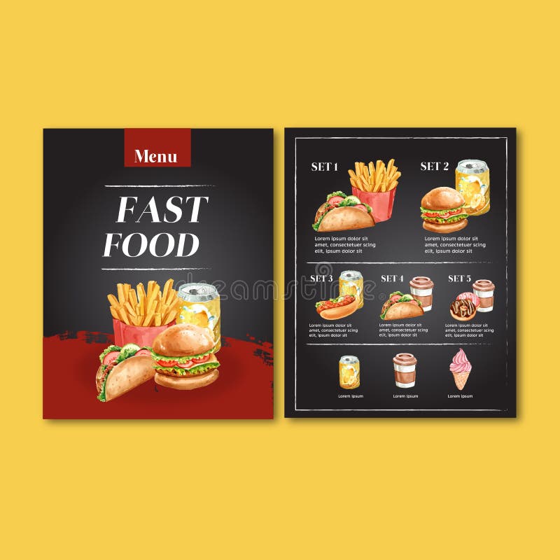 Burger Menu Border Stock Illustrations – 450 Burger Menu Border Stock ...
