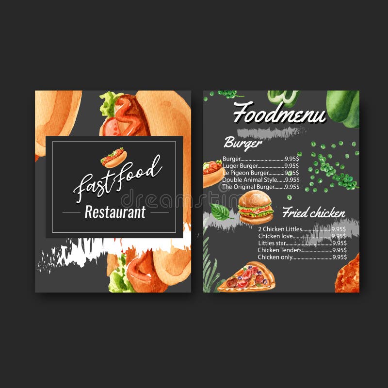 Burger Menu Border Stock Illustrations – 407 Burger Menu Border Stock ...