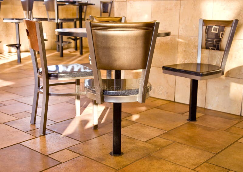 Fast Food Resturant Seating Stock Image - Image of diner, eating: 6749335