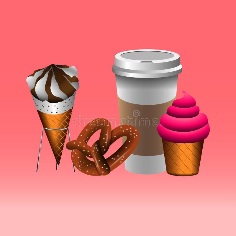 Fast food stock vector. Illustration of digitally, fast - 79391776