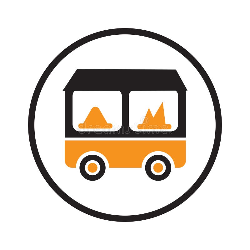 Fast food stall, van icon stock vector. Illustration of graphic - 257197985