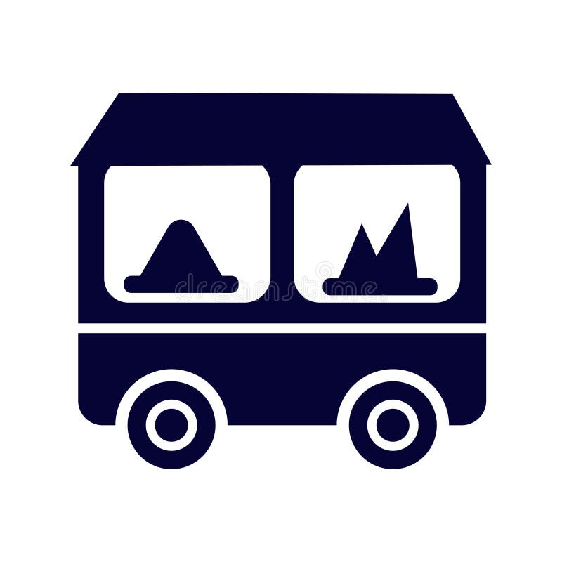 Fast food stall, van icon stock vector. Illustration of sell - 257198010