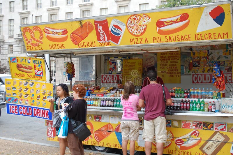 Fast Food Stand in Washington, DC Editorial Photography - Image of ...