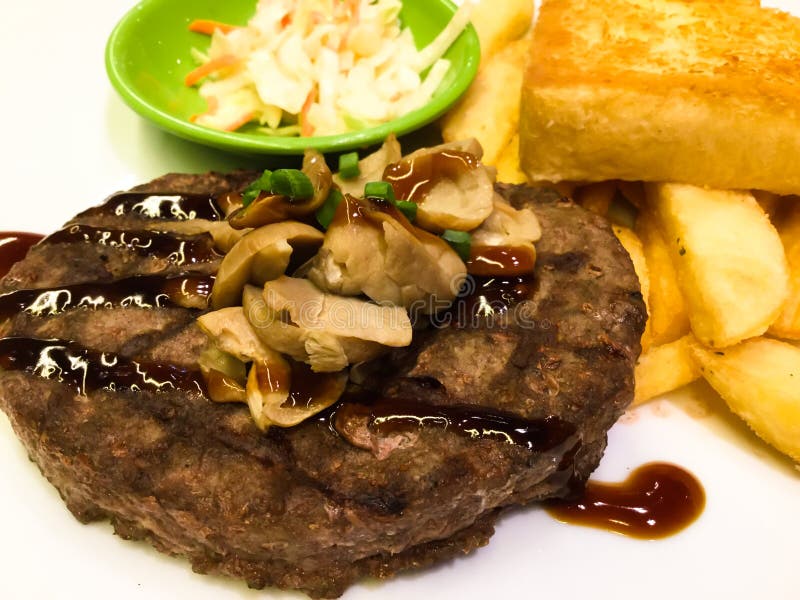 Fast Food Steak Easy To Eat Stock Photo - Image of cooking, dirty: 93694134