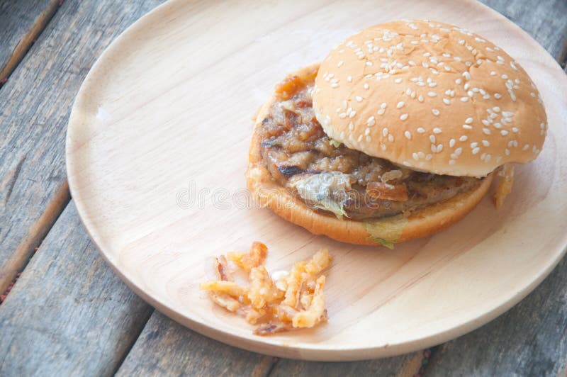 Fast Food and Super Hamburger Stock Image - Image of nutrition, table ...