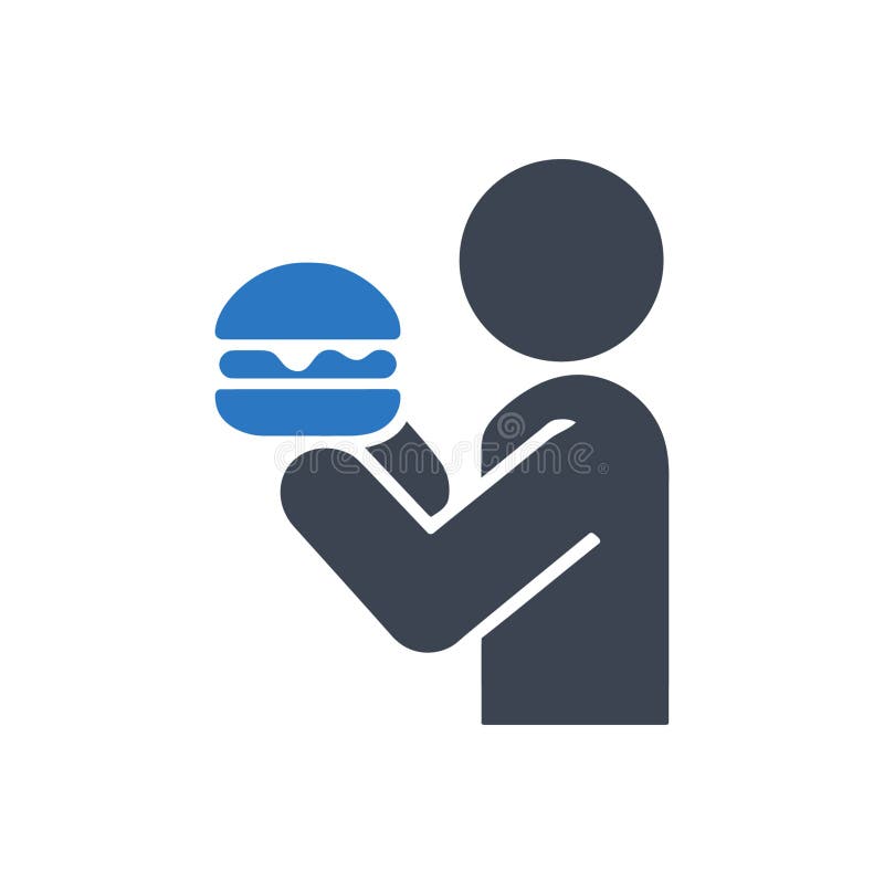 Fast Food Temptation Icon stock illustration. Illustration of icon ...