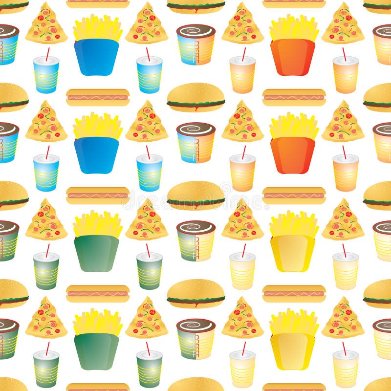 Fast Food Tile Multi Stock Illustrations – 12 Fast Food Tile Multi ...