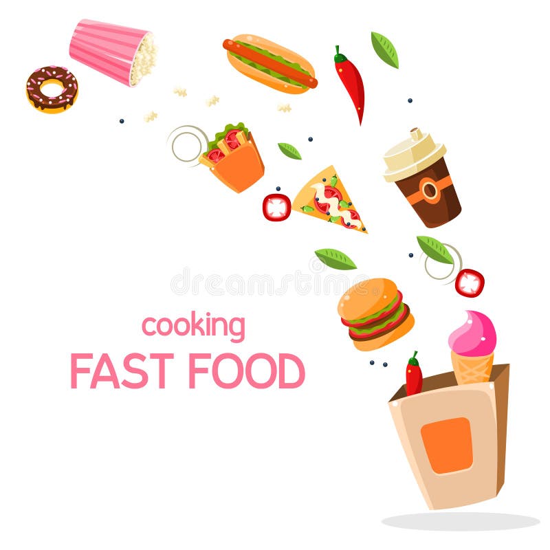 Fast Food Logo Original Design, Badge with Burger Sign, Fast Food Menu ...