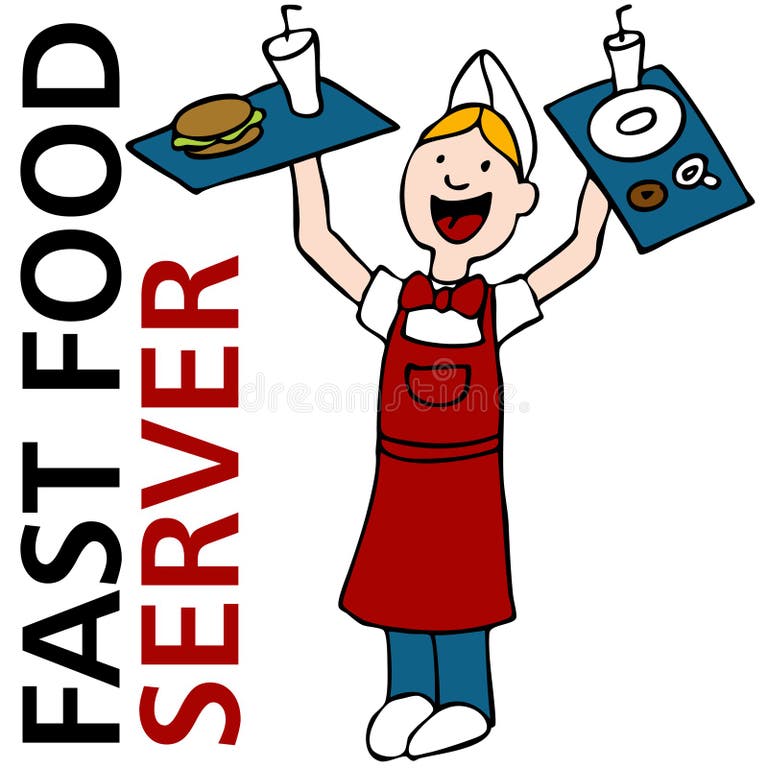 Fast Food Worker Stock Illustrations – 7,609 Fast Food Worker Stock ...