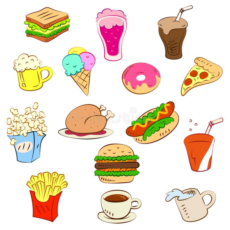 Breakfast food icons stock vector. Illustration of scrambled - 31159785