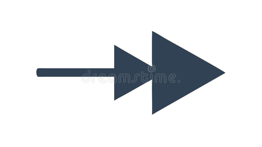 Fast Forward Arrow: Skip and Progress Symbol Vector, Vector Design Generative AI Stock Vector ...