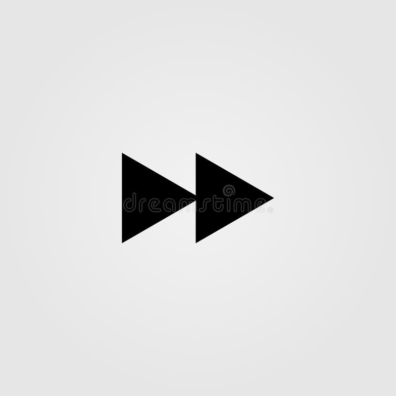 Fast Forward Button Icon. Media Player Control Button for Website and ...