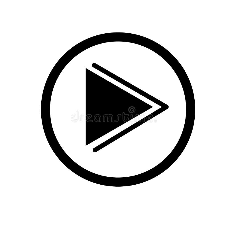 Fast forward button icon stock illustration. Illustration of modern ...