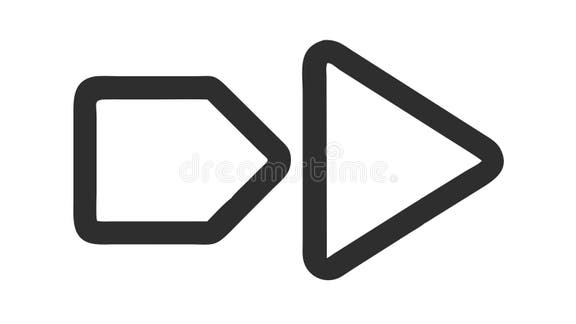 Fast Forward Button Icon Vector Illustration, Vector Design Generative ...