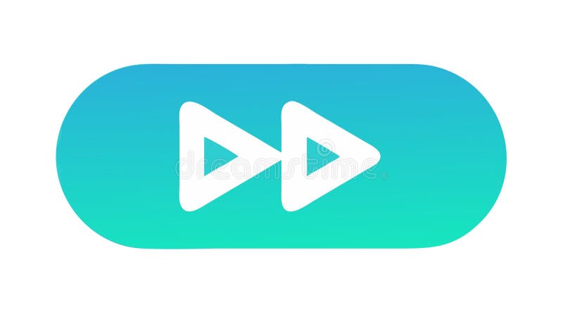 Fast Forward Button Icon Vector for Media Playback Speed, Vector Design ...