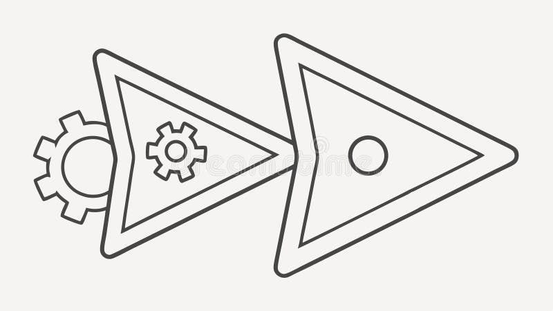 Fast Forward Button with Gear, Progress and Speed, Vector Design ...