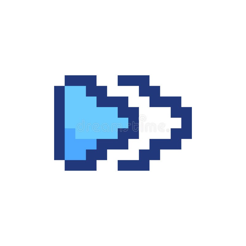 Fast Forward Button Pixelated RGB Color Ui Icon Stock Vector - Illustration of interface, logo ...