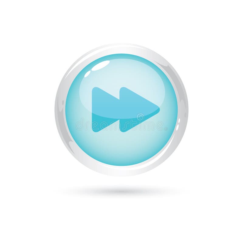 Fast Forward Button. Vector Illustration Decorative Design Stock Vector ...