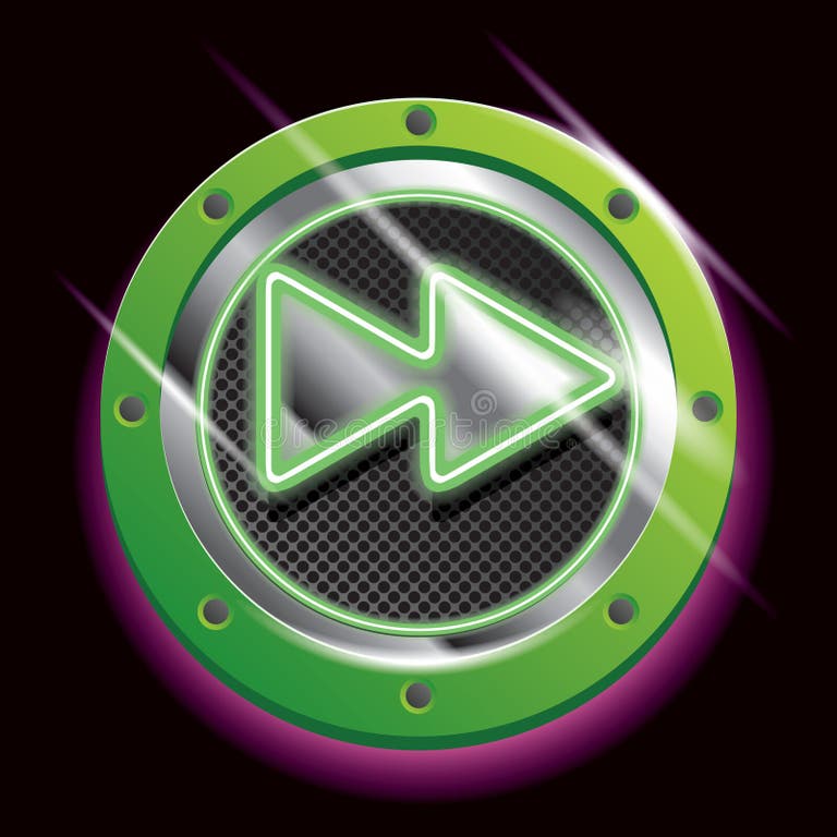 Fast Forward Button. Vector Illustration Decorative Design Stock Vector ...