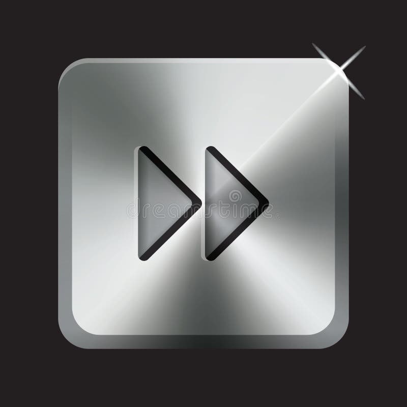Fast Forward Button. Vector Illustration Decorative Design Stock Vector ...