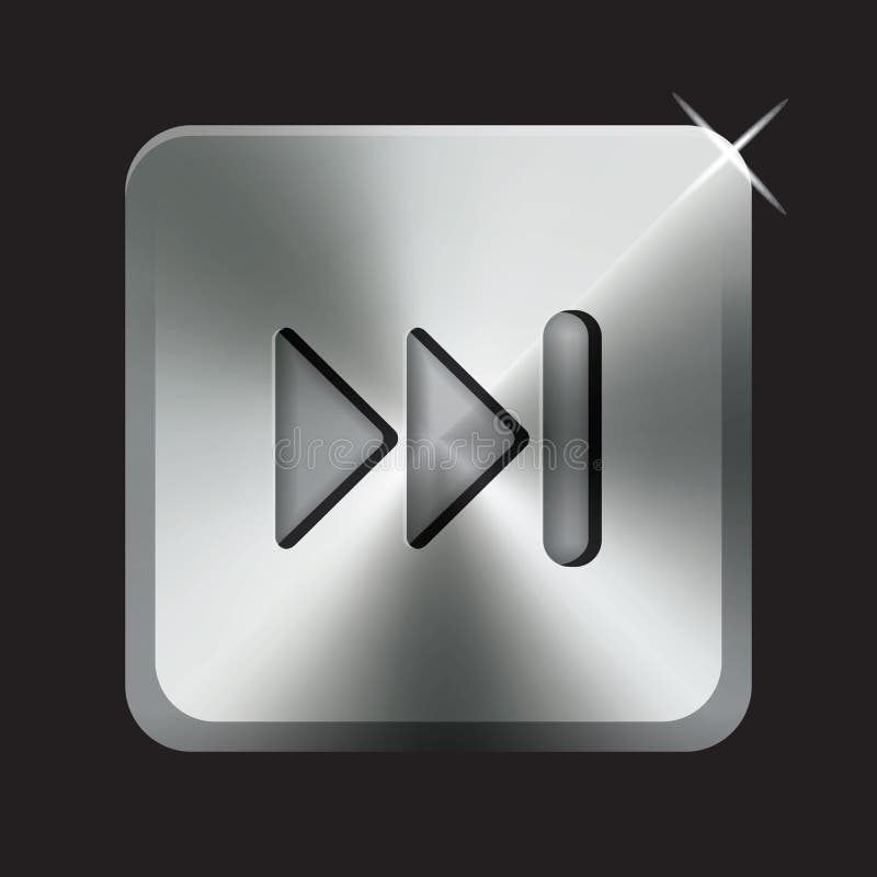 Fast Forward Button. Vector Illustration Decorative Design Stock Vector ...