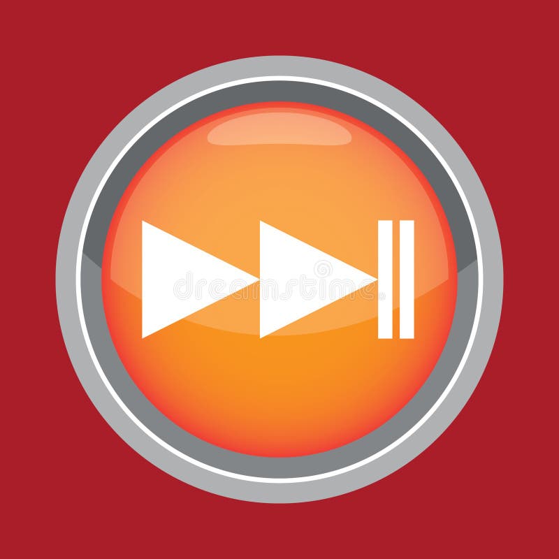 Fast Forward Button. Vector Illustration Decorative Design Stock Vector ...