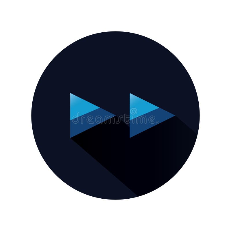 Fast Forward Button. Vector Illustration Decorative Design Stock Vector ...