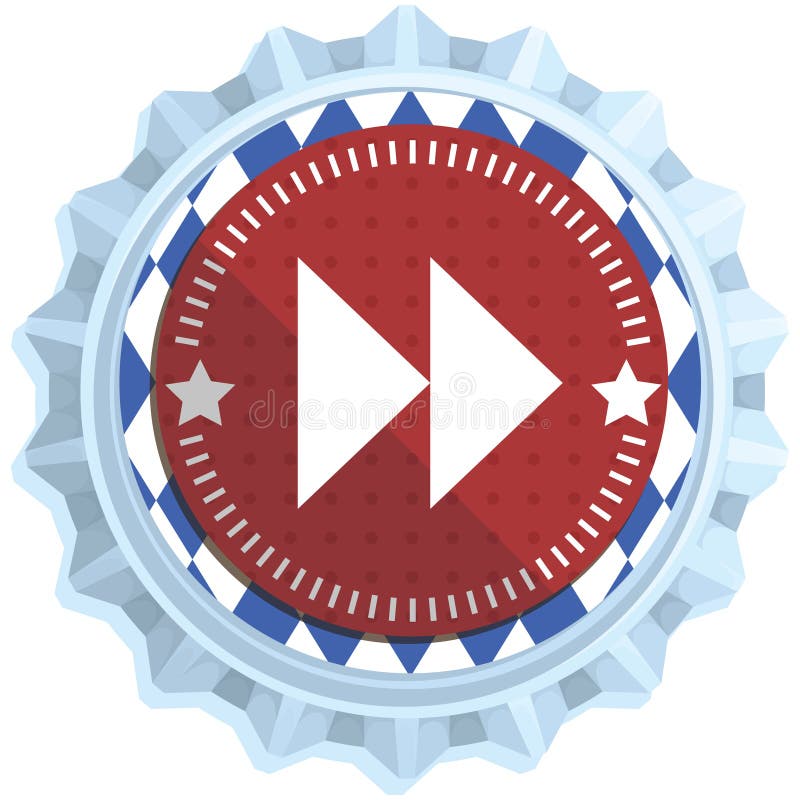 Fast Forward Button. Vector Illustration Decorative Design Stock Vector ...