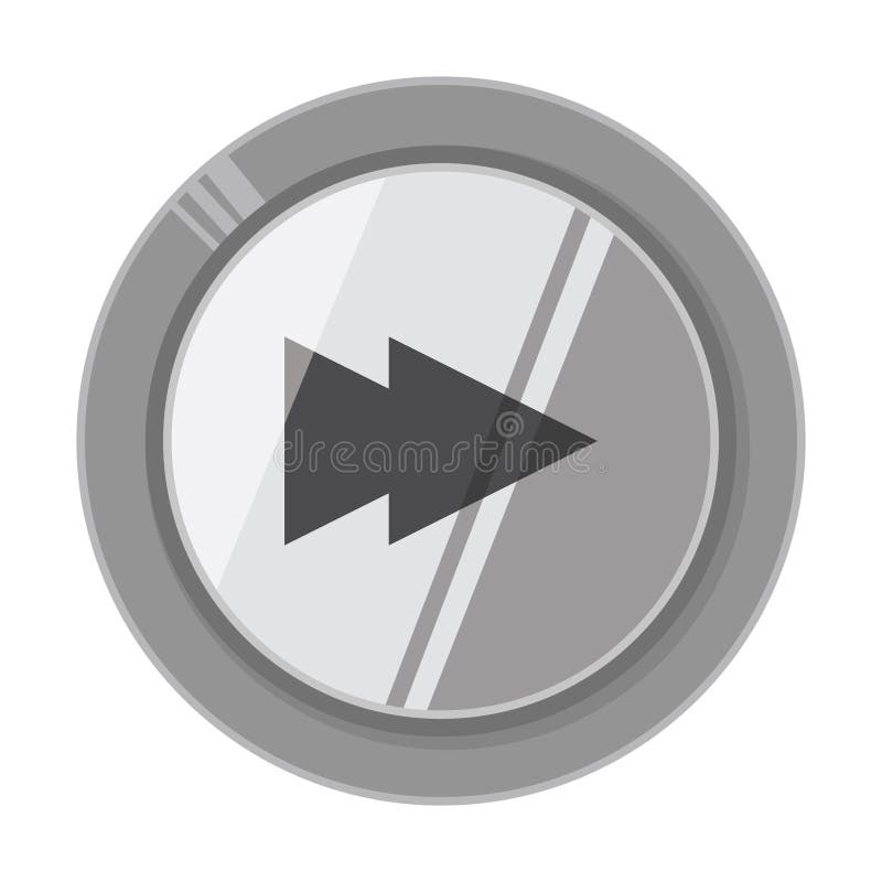 Fast Forward Button. Vector Illustration Decorative Design Stock Vector ...