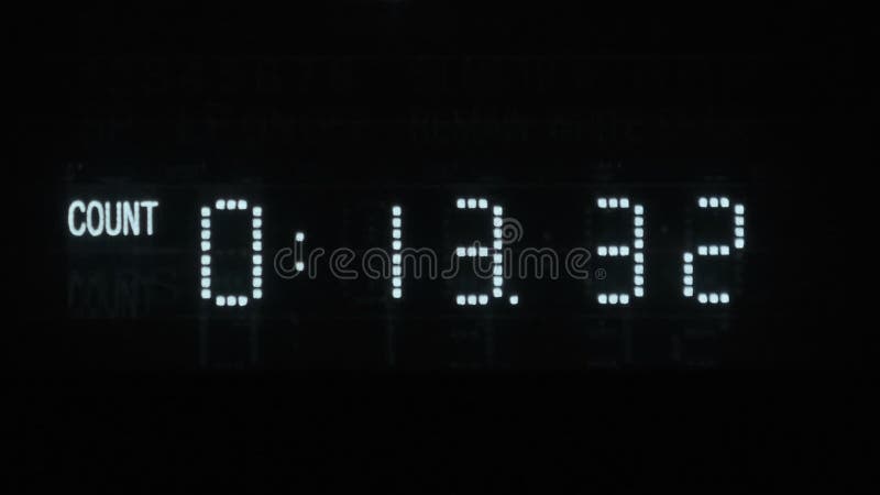 Fast Forward Counter on VCR Timecode, VHS Player, Retro Led Indicator ...