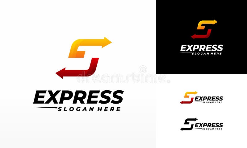 Fast Forward Express Logo Designs Vector, Modern Express S Initial Logo ...