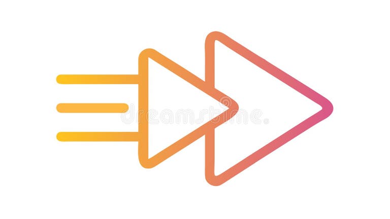 Fast Forward Hourglass: Accelerated Time & Quick Pace, Vector Design ...