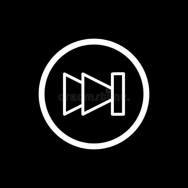 Fast Forward Icon Illustration Isolated Vector Sign Symbol. Rewind ...