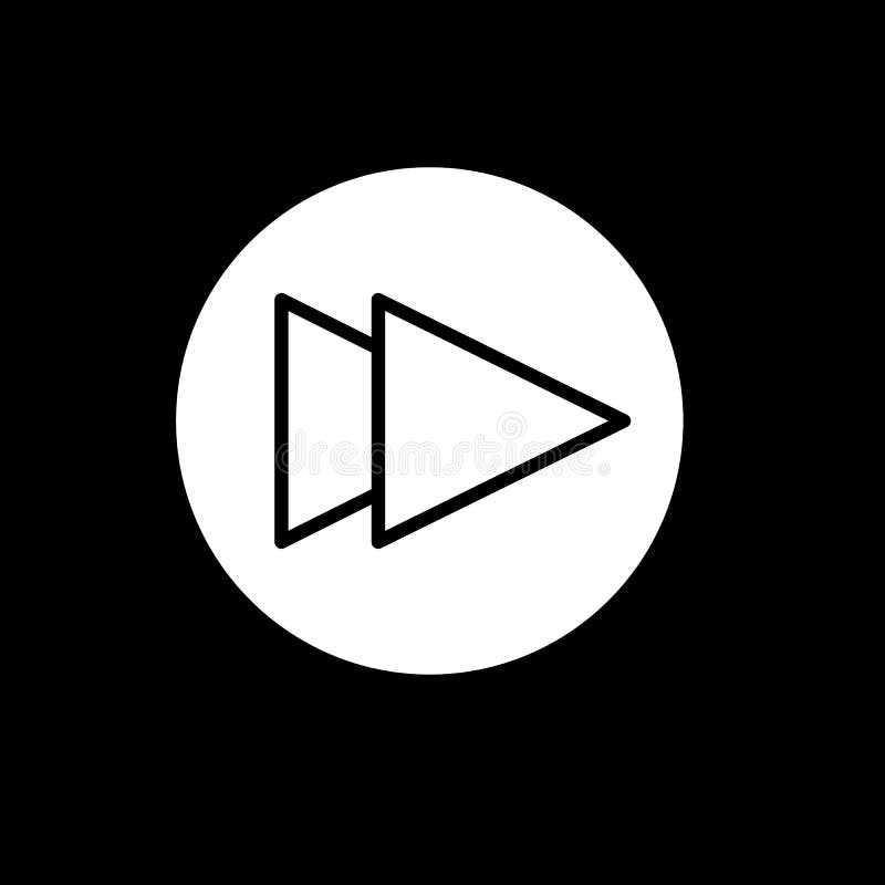 Fast Forward Icon Illustration Isolated Vector Sign Symbol. Rewind ...