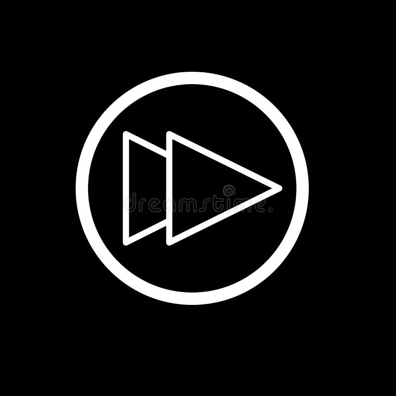 Fast Forward Icon Illustration Isolated Vector Sign Symbol. Rewind ...