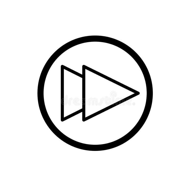 Fast Forward Icon Illustration Isolated Vector Sign Symbol. Rewind ...