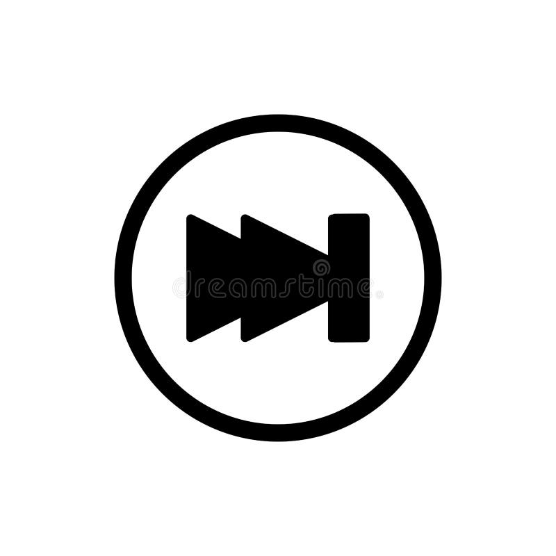 Fast Forward Icon Illustration Isolated Vector Sign Symbol. Rewind ...